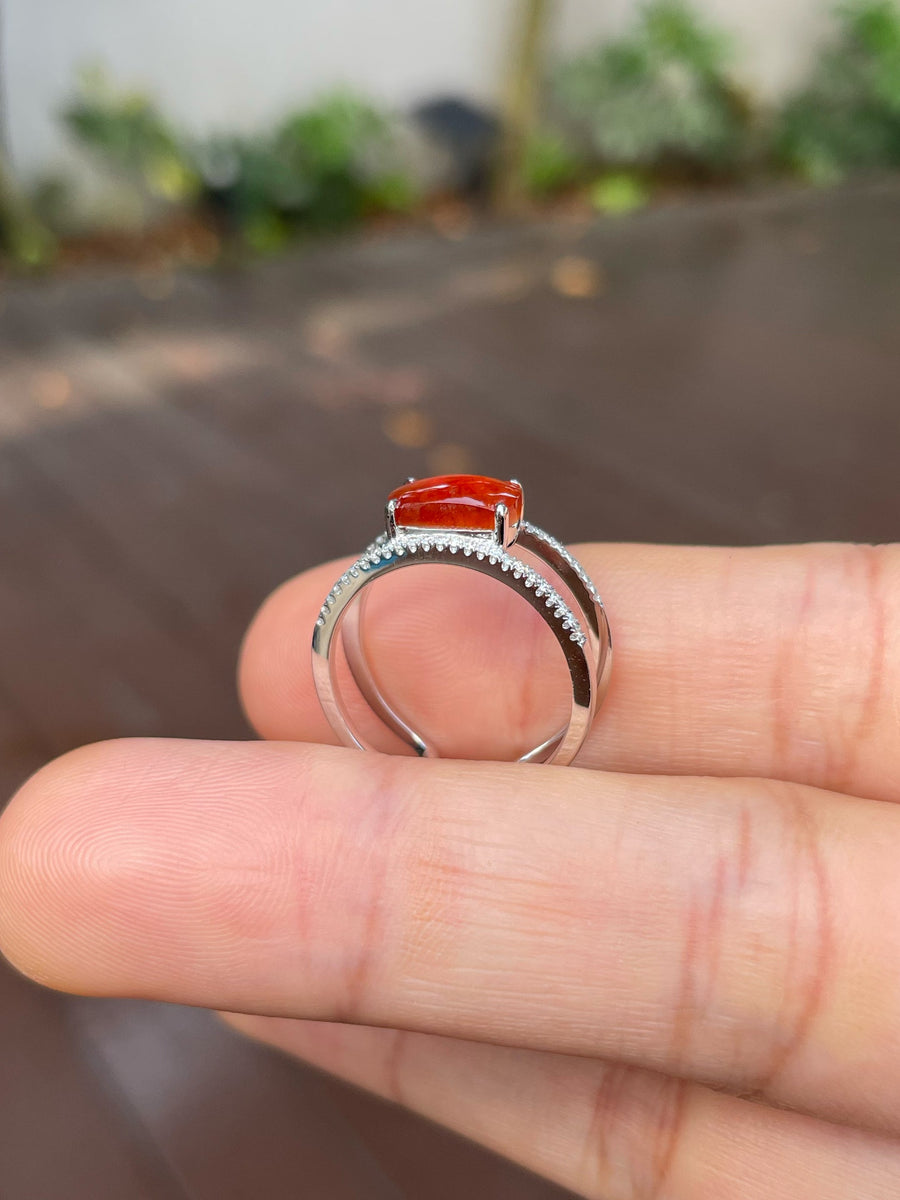 Red Jade Ring (NJR181) – New Jade